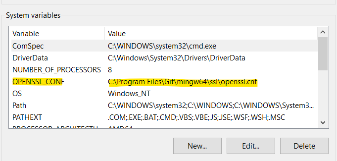 Create a .crt file with OpenSSL on Windows | Datanalyst